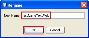Creating the Java Swing application GUI which contains JFrame form, text fiels, label, button ...