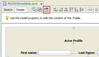Creating the Java Swing application GUI which contains JFrame form, text fiels, label, button ...