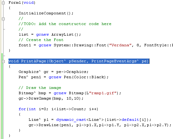 More Windows printing GUI design demonstrated through C++ .NET program example and info on the ...